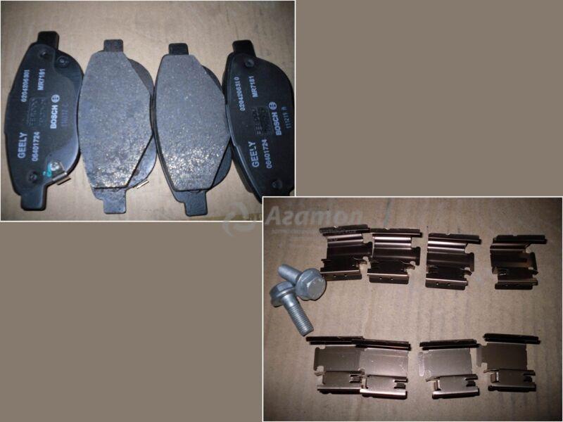 1064001724 Колодки тормозные передние Аналог (Китай) GEELY EMGRAND (FE ...